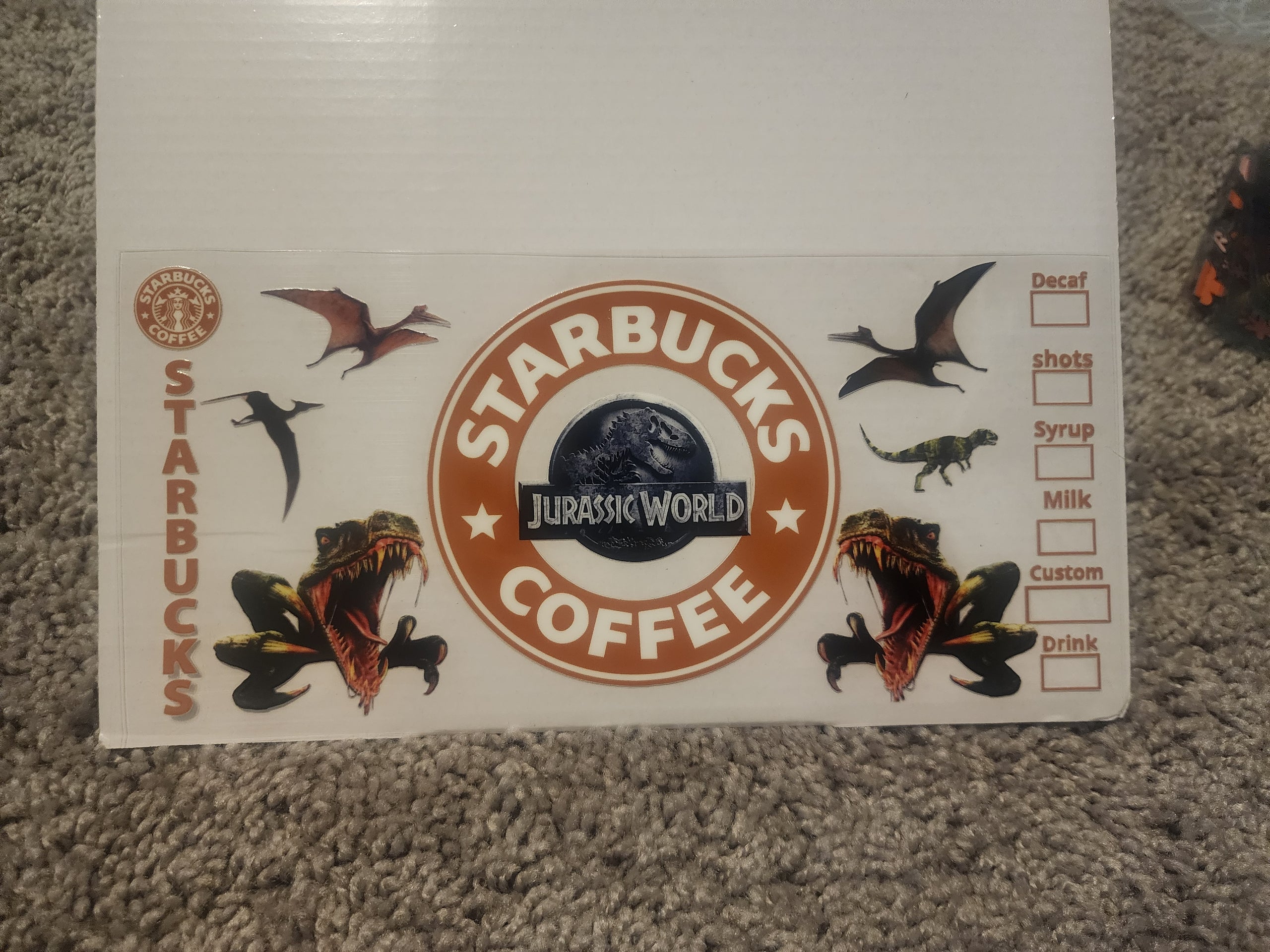 UV 71-Jurassic World Starbucks Coffee | Chuco Brand